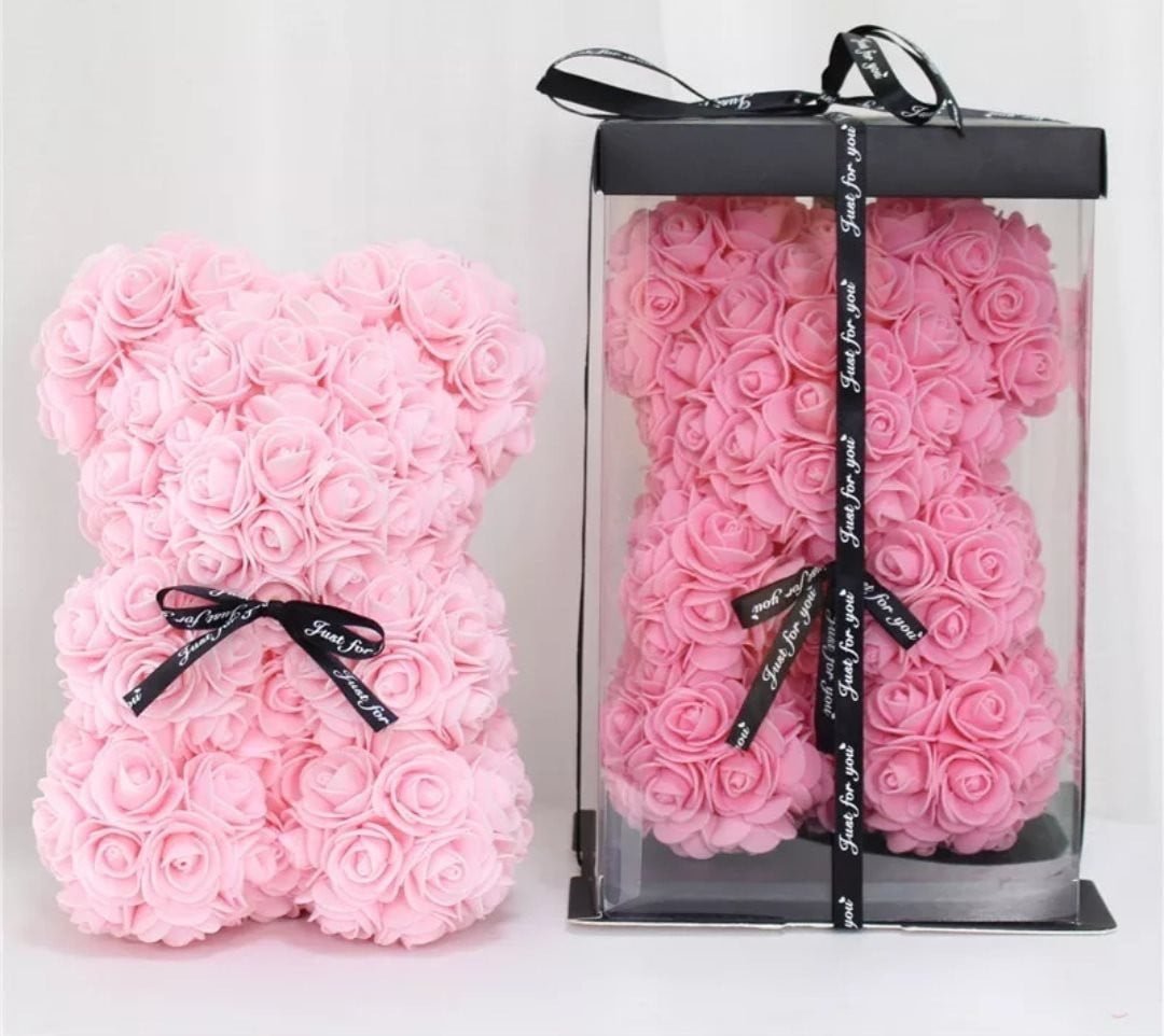 Baby Pink Rose Bear | Rose Bears Australia