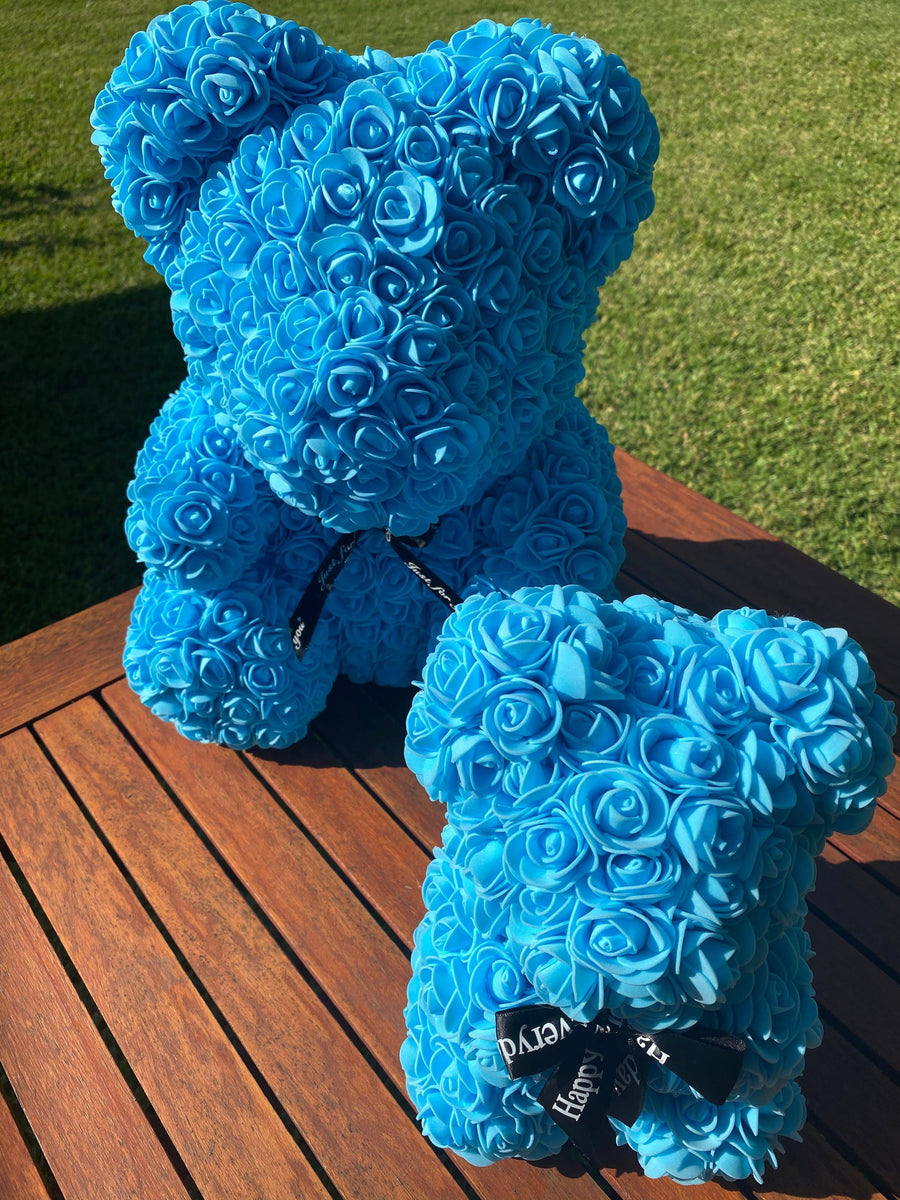Blue Rose Bear | Rose Bears Australia