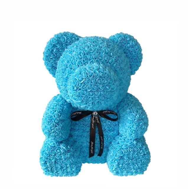 Extra Large Blue Rose Bear | Rose Bears Australia